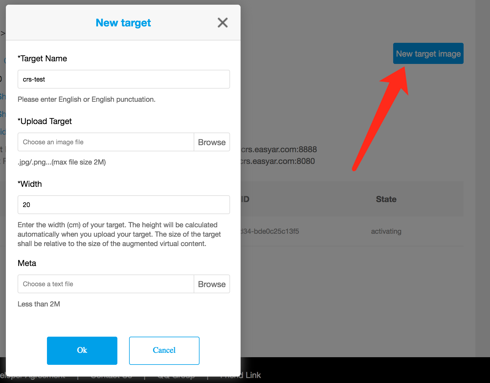 Quick start with “Hello World” — EasyAR CRS documentation